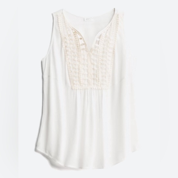 Market & Spruce | Tops | Market Spruce Crochet Detail Tunic X White ...